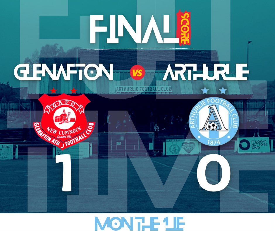 MATCH REPORT: GLENAFTON 1-0 ARTHURLIE – The Official Website of ...