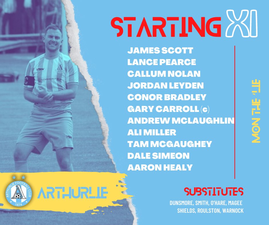 TEAM NEWS: LINEUP V HARTHILL ROYAL – The Official Website of Arthurlie ...