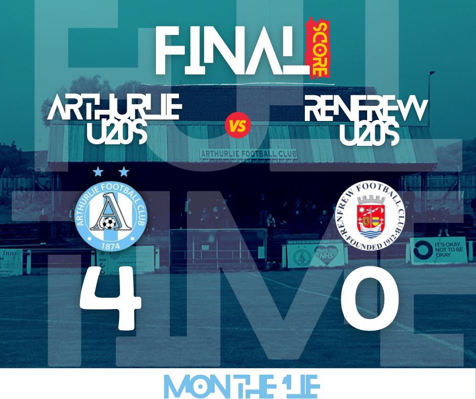 UNDER-20S RESULT: ARTHURLIE 4-0 RENFREW – The Official Website of ...