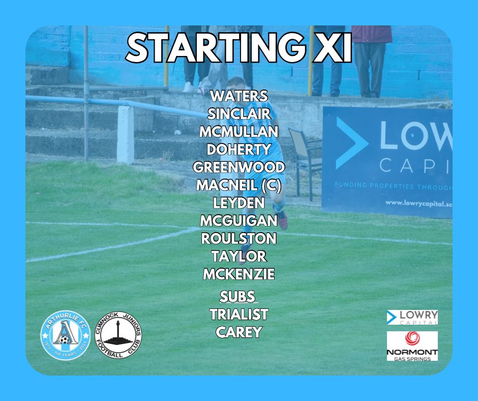 TEAM NEWS: ARTHURLIE V CUMNOCK – The Official Website of Arthurlie ...